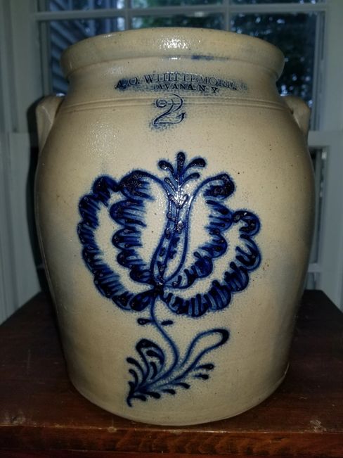 Blue Decorated Stoneware for Sale | American Stoneware Collectors LLC